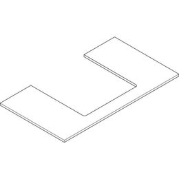 Hansgrohe Xilesa E Konsole 54270550 Ausschnitt mittig, 980 x 550 mm, Eiche Kaschmir