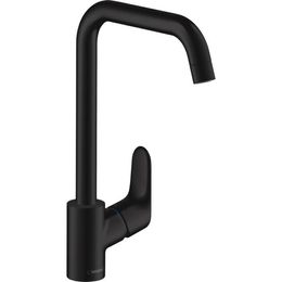 Hansgrohe Focus M41-260 K&uuml;chenarmatur 1jet 31820670 mattschwarz, 3-stufig schwenkbarer Auslauf