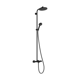 Hansgrohe Activera S Duschsystem 240 28871670 1 Strahlart wassersparend mit Wannenthermostat Ecostat Fine, mit Wannenthermostat Ecostat Fine, schwarz matt