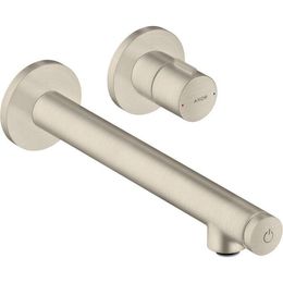 Hansgrohe Axor Uno Select Wand Waschtischarmatur 45113820 Brushed Nickel, Ausladung 220mm