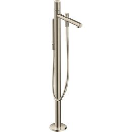 Hansgrohe Axor Uno Wannenarmatur 45416820 Brushed Nickel, bodenstehend, mit Zerogriff