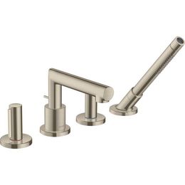 Hansgrohe Axor Uno 4-Loch Wannenrandarmatur 45444820 Brushed Nickel, mit Zerogriff
