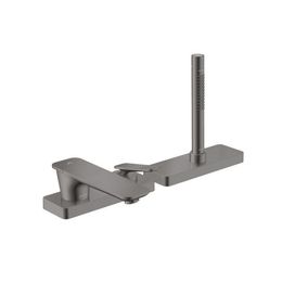 Hansgrohe Axor Citterio C 3-Loch Einhebel-Wannenrandarmatur 49431330 mit sBox - Cubic cut, Polished Black Chrome