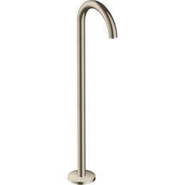 Hansgrohe Axor Uno Wanneneinlauf 38412820 Brushed Nickel, bodenstehend, gebogen