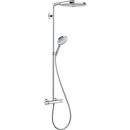 Hansgrohe Raindance Select Showerpipe 27133000 S 300 2jet, chrom, mit Brausearm 46 cm, schwenkbar