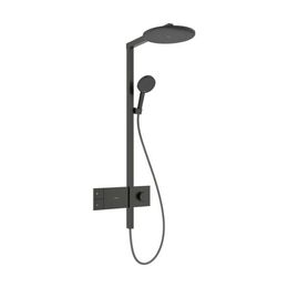 Hansgrohe Raindance Alive S Duschsystem 24582340 1 Strahlart mit ShowerSelect Comfort, brushed black chrome