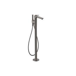 Hansgrohe Wannenmischer Bodenstehend 49440330 ohne Struktur, Polished Black Chrome, bodenstehend, Ausladung 194mm