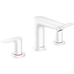 Hansgrohe Talis E Waschtisch-3-Loch-Armatur 71733700 mit Ablaufgarnitur, mattwei&szlig;