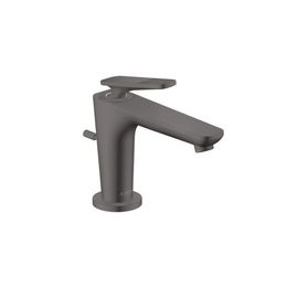Hansgrohe Axor Citterio C CoolStart Waschtischarmatur 49011340 cubic cut, brushed black chrome, Ausladung 128mm, Zugstangen-Ablaufgarnitur
