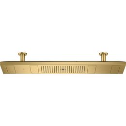 Hansgrohe Axor ShowerHeaven Kopfbrause 1200 4jet Axor 12427250 brushed gold optic, mit Lichtm. 3500 K