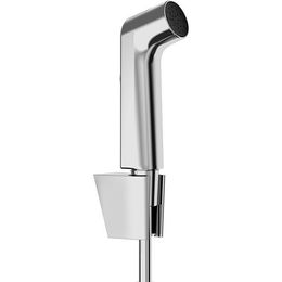 Hansgrohe Bidette Handbrause 1jet 29238000 EcoSmart, mit Duschkopfhalterung und Duschschlauch 125 cm, Chrom