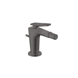 Hansgrohe Axor Citterio C Bidetarmatur 49211340 cubic cut, brushed black chrome, Ausladung 113mm, Zugstangen Ablaufgarnitur