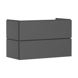 Hansgrohe Xilesa E Waschtischunterschrank 54262760 980x470mm, 2 Schubk&auml;sten, schiefergrau matt