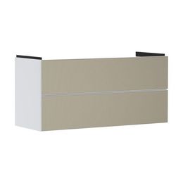 Hansgrohe Xevolos E Waschtischunterschrank 54184390 1180x555x475mm, 2 Schubladen, mattwei&szlig;, bronze Struktur