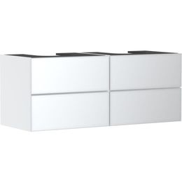 Hansgrohe Xevolos E Waschtischunterschrank 54196320 1370x555x550mm, 4 Schubladen, mattwei&szlig;, wei&szlig; metallic