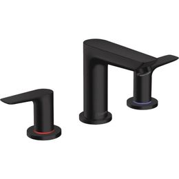 Hansgrohe Talis E Waschtisch-3-Loch-Armatur 71733670 mit Ablaufgarnitur, mattschwarz