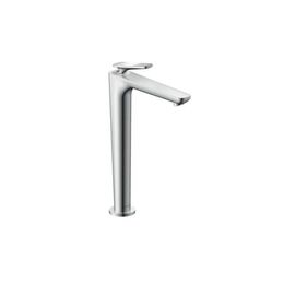 Hansgrohe Axor Citterio C CoolStart Waschtischarmatur 49051000 cubic cut, chrom, Ausladung 158mm, Ablauf unverschlie&szlig;bar