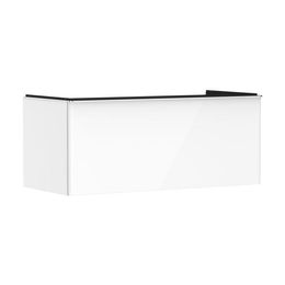 Hansgrohe Xelu Q Waschtischunterschrank 54062000 1180x485x550mm, Schubkasten, wei&szlig; hochglanz, chrom