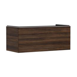 Hansgrohe Xelu Q Waschtischunterschrank 54065700 1180x485x550mm, Schubkasten, Nussbaum dunkel, mattwei&szlig;