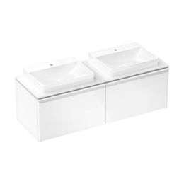 Hansgrohe Xelu Q Konsole 54112050 1560 x 550 mm, 2 Ausschnitte 600 x 480 mm, wei&szlig; hochglanz