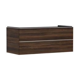 Hansgrohe Xelu Q Waschtischunterschrank 54085700 1180x485x550mm, 2 Schubk&auml;sten, Nussbaum dunkel, mattwei&szlig;