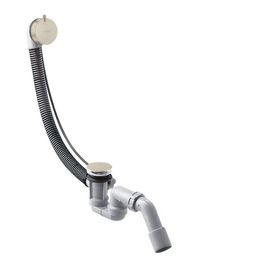Hansgrohe Flexaplus Komplettset 58316820 Ab- und &Uuml;berlaufgarnitur, brushed nickel
