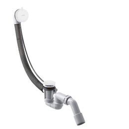 Hansgrohe Flexaplus Komplettset 58316700 Ab- und &Uuml;berlaufgarnitur, mattwei&szlig;