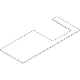 Hansgrohe Xilesa E Konsole 54273550 1375x550mm, Ausschnitt rechts, Eiche Kaschmir