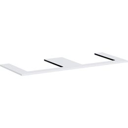 Hansgrohe Xilesa E Konsole 54274700 1375x550mm, 2 Ausschnitte, mattwei&szlig;