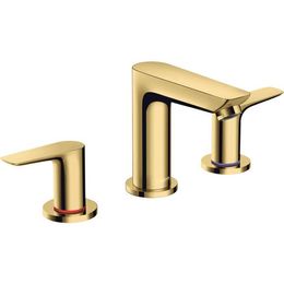 Hansgrohe Talis E Waschtisch-3-Loch-Armatur 71733990 mit Ablaufgarnitur, polished gold optic