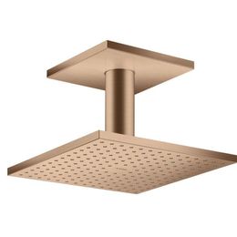 Hansgrohe Axor Kopfbrause 35312310 mit Deckenanschluss, brushed red gold