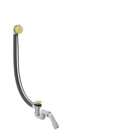 Hansgrohe Flexaplus Komplettset 58318950 Ab- und &Uuml;berlaufgarnitur, brushed brass