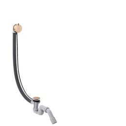 Hansgrohe Flexaplus Komplettset 58318300 Ab- und &Uuml;berlaufgarnitur, polished red gold