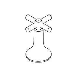 Hansgrohe Kreuzgriff Axor Terrano Warmwasser 37292000 chrom