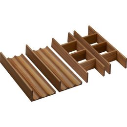 Hansgrohe IntraStoris Inneneinteilung 54234630 f&uuml;r Schubkasten, Set, 1180x475/1180x550mm, Nussbaum dunkel