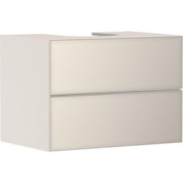 Hansgrohe Xevolos E Waschtischunterschrank 54188790 780x555x550mm, 2 Schubladen, sandbeige matt, sandbeige metallic