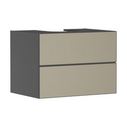 Hansgrohe Xevolos E Waschtischunterschrank 54189390 780x555x550mm, 2 Schubladen, schiefergrau matt, bronze Struktur