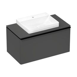 Hansgrohe Xelu Q Waschtischunterschrank 54059670 980x485x550mm, mit Schubkasten, diamantgrau matt, mattschwarz