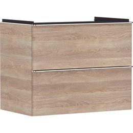 Hansgrohe Xelu Q Waschtischunterschrank 54029000 780x605x475mm, 2 Schubladen, Eiche Natur, chrom