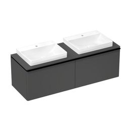 Hansgrohe Xelu Q Konsole 54112910 1560 x 550 mm, 2 Ausschnitte 600 x 480 mm, diamantgrau matt
