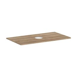 Hansgrohe Xelu Q Konsole 54114230 980 x 550 mm, Ausschnitt mittig, Aufsatzwaschtisch ohne Hahnloch, Eiche Natur