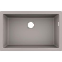 Hansgrohe Unterbausp&uuml;le 43432380 710 x 450 mm, 1 Hauptbecken, betongrau