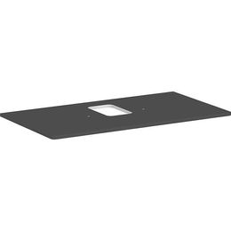 Hansgrohe Xelu Q Konsole 54121910 980 x 550 mm, Ausschnitt mittig, Aufsatzwaschtisch mit Hahnloch, diamantgrau matt
