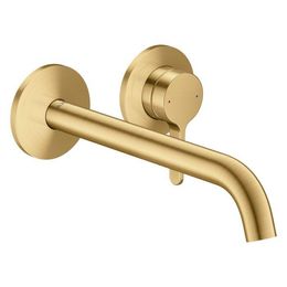 Hansgrohe Axor One Fertigmontageset 48120250 Unterputzarmatur, mit Hebelgriff und Auslauf 220mm, brushed gold optic