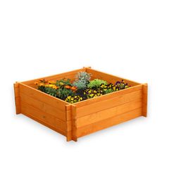 Kiehn-Holz Erh&ouml;htes Pflanzbeet braun Kiefernholz 100 x 100 x 33,5 cm
