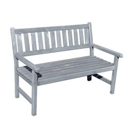 Kiehn-Holz Gartenbank 'Johanna' 2-Sitzer Kiefernholz grau 125 x 71 x 91 cm