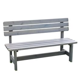 Kiehn-Holz Gartenbank 'Summer' 3-Sitzer Kiefernholz grau 150 x 51 x 90 cm