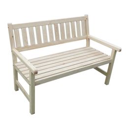 Kiehn-Holz Gartenbank 'Johanna' 2-Sitzer Kiefernholz natur 125 x 71 x 91 cm