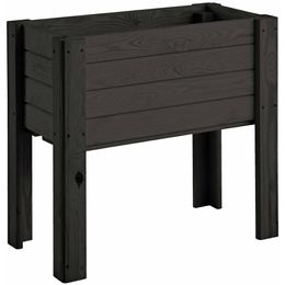 Kiehn-Holz Balkonkasten Holz anthrazit 60 x 60 x 30 cm