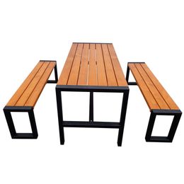 Kiehn-Holz Gartenm&ouml;bel-Set 'Sylt' Kiefernholz braun 3-teilig